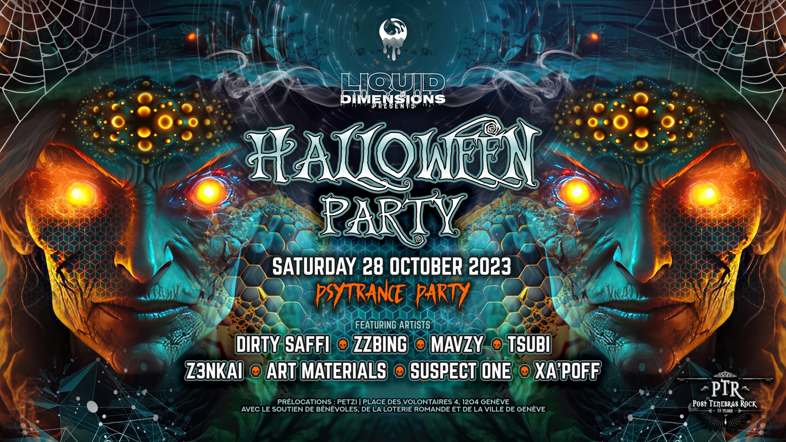 LIQUID DIMENSIONS - HALLOWEEN PSYTRANCE PARTY - Post Tenebras Rock